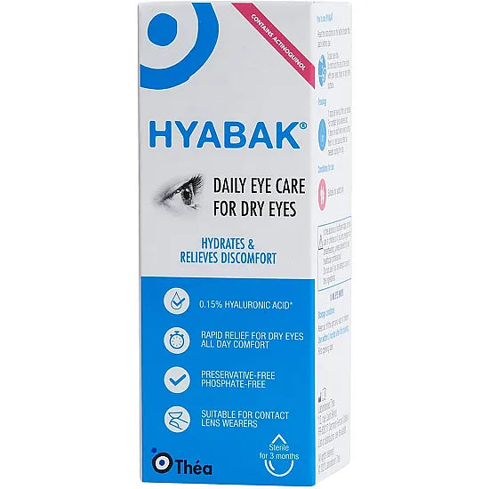 Hyabak Dry Eye Drops - 10ml– Thechemist2u