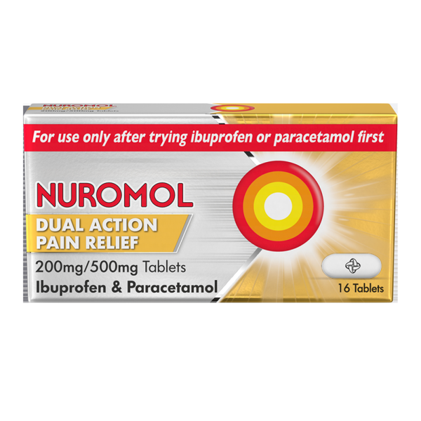 Nuromol Dual Action Pain Relief 200/500mg - 10 Tablets– Thechemist2u