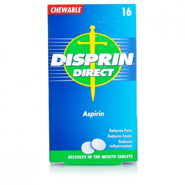 Disprin Direct Chewable Aspirin - 16 Tablets– Thechemist2u