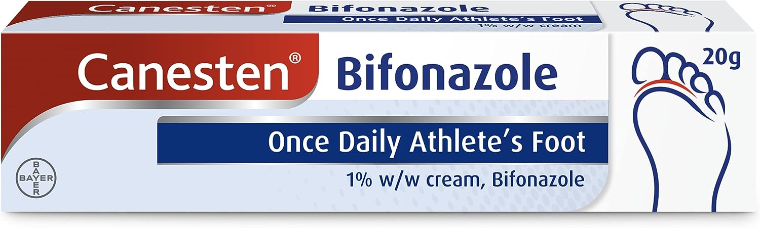 Canesten Bifonazole Once Daily Athlete's Foot Cream 1% 20g– Thechemist2u