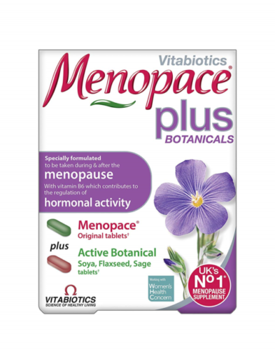 Vitabiotics Menopace Plus Botanicals - 56 Tablets for Menopause Relief ...