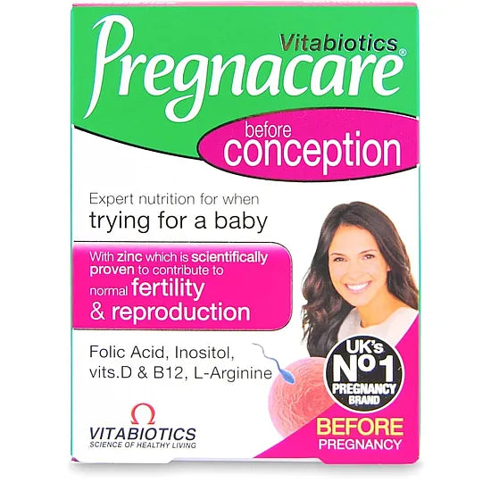 Pregnacare Conception 30 Tablets - Vitabiotics Fertility Supplement ...